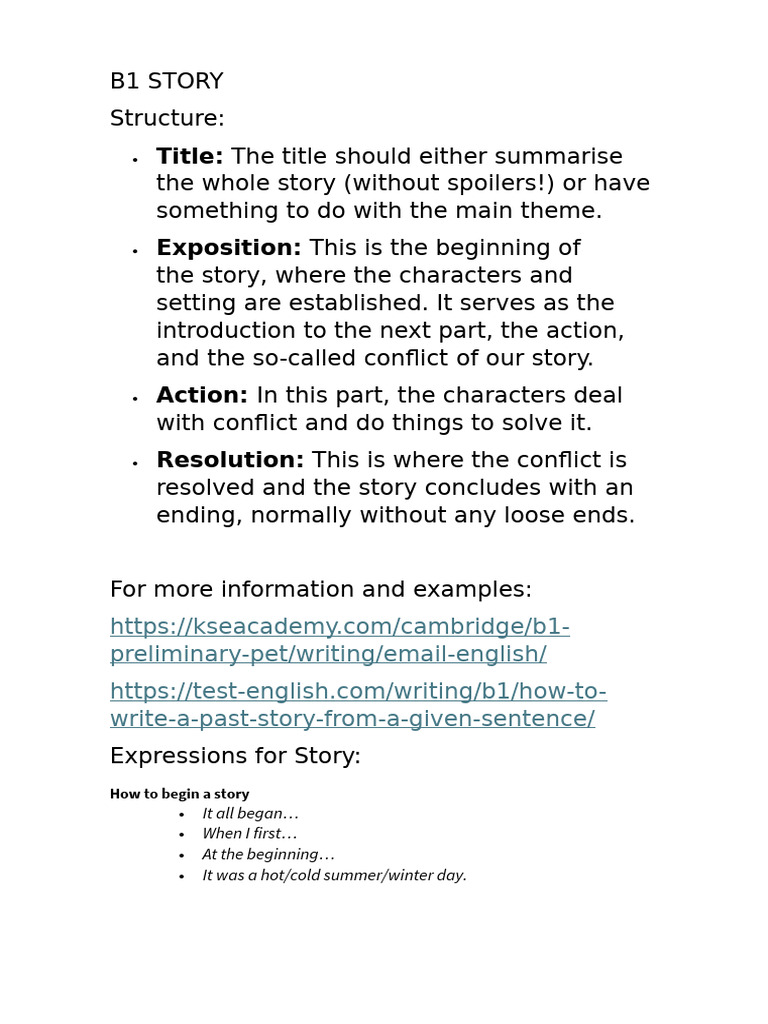 Structure For B1 - Story | PDF