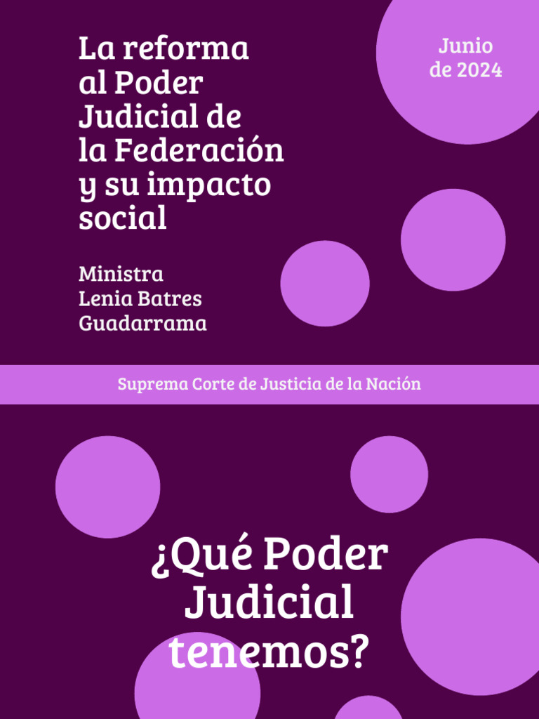 Reforma Al Poder Judicial V12jul24 | PDF