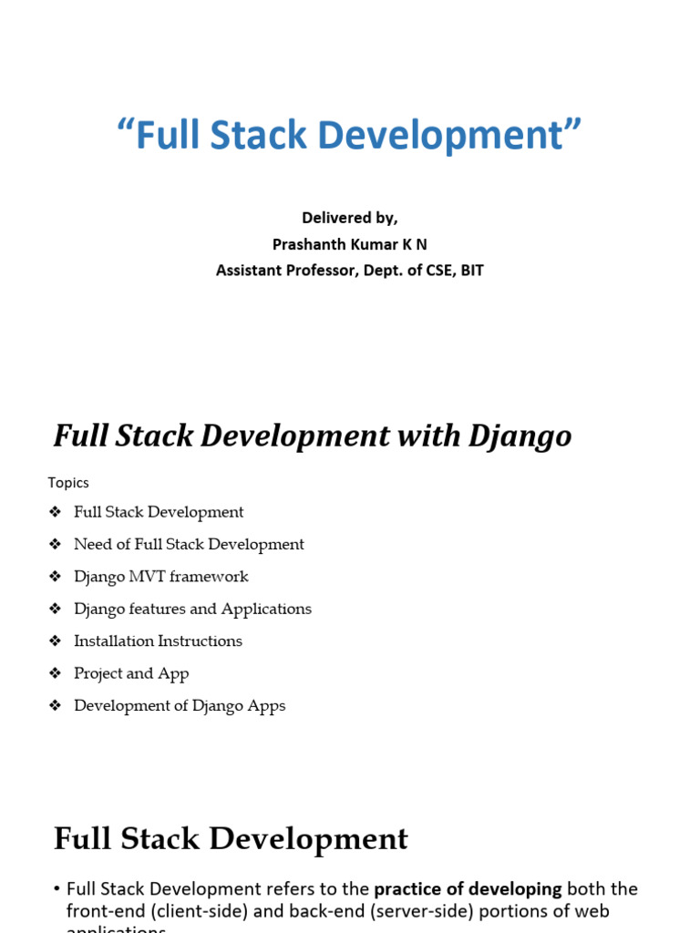 FSD Day-1 PPTs | PDF