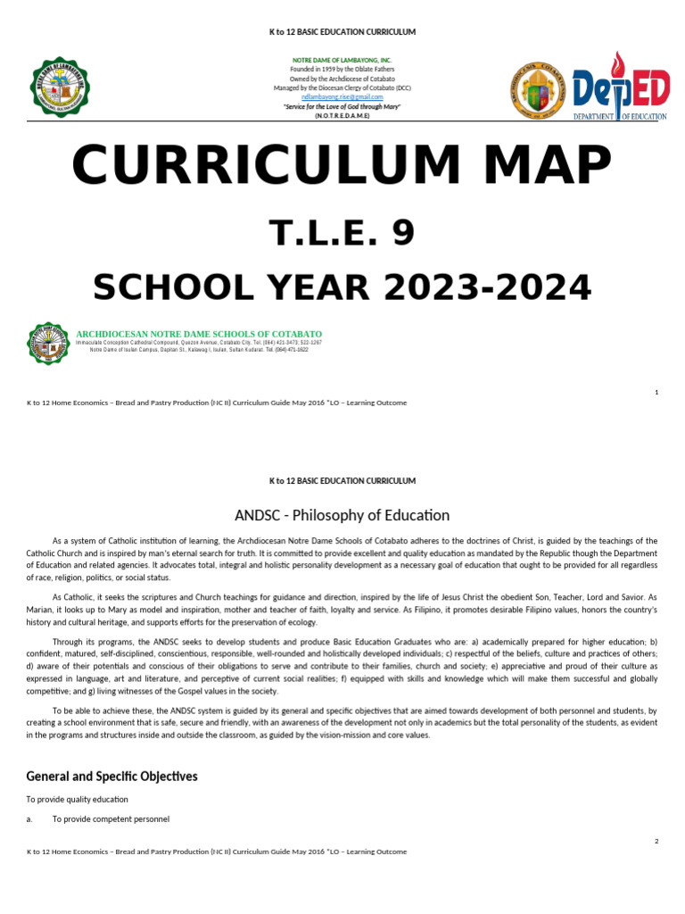 Q2 - TLE 9 Cur. Map. | PDF