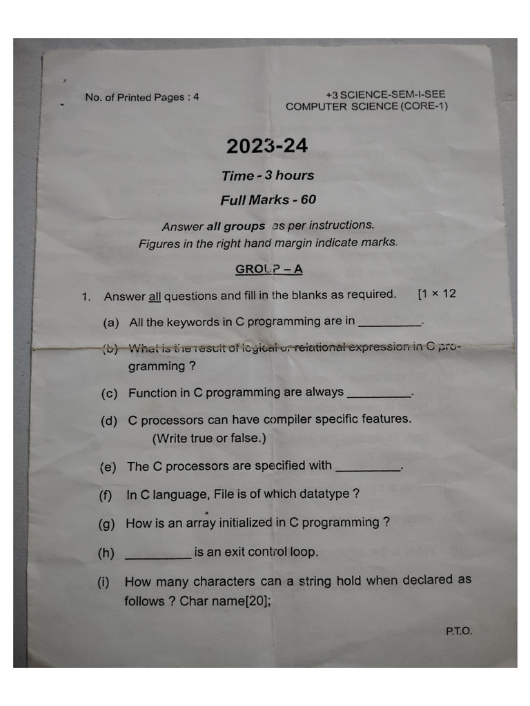 First Semester QB | PDF