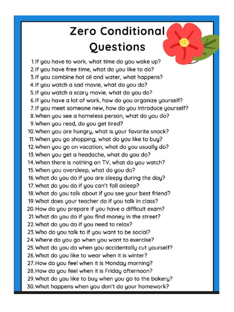 Questions About Second Conditional | PDF