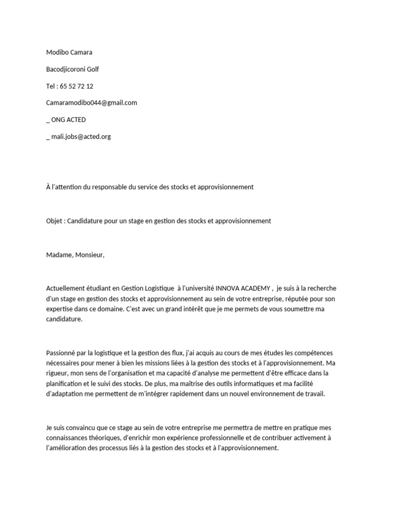 Modibo Camara-WPS Office | PDF | Career & Growth | Business