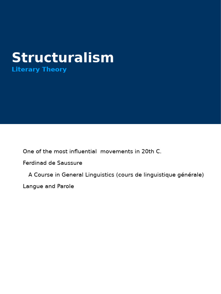 Structuralism | PDF
