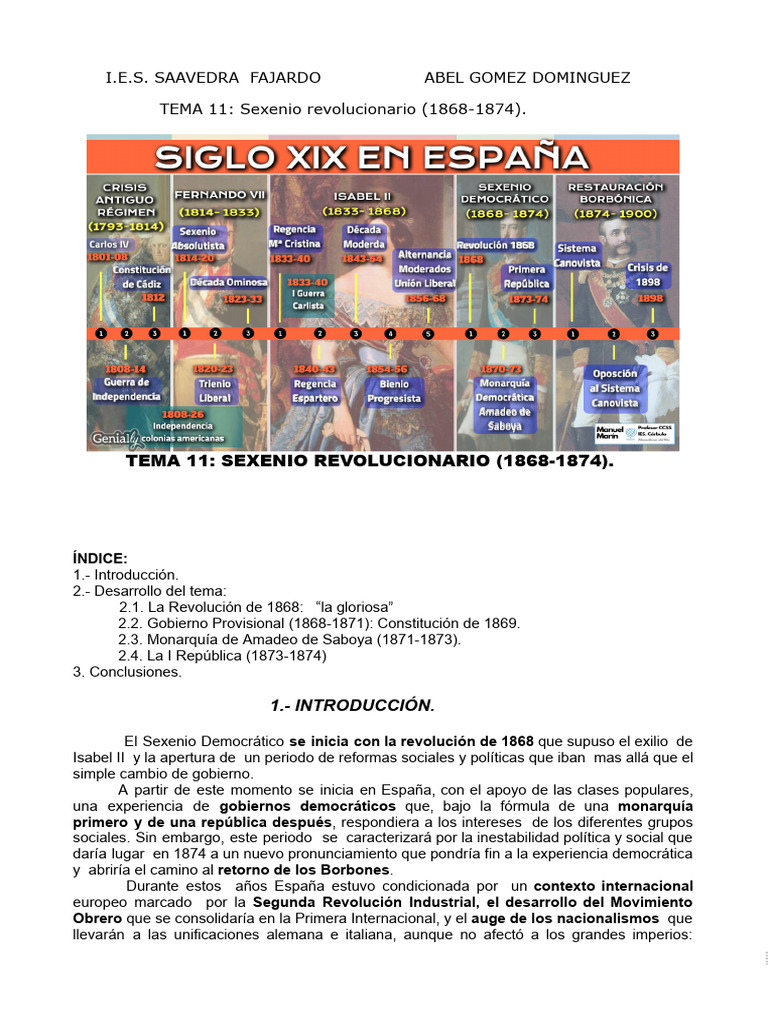 11º Sexenio Revolucionario | PDF