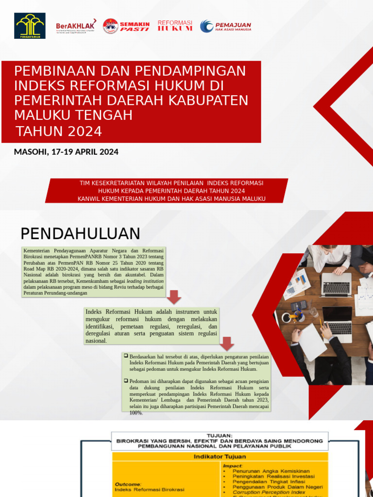 Materi Sosialisasi Irh Pada Pemda Tahun 2024 | PDF