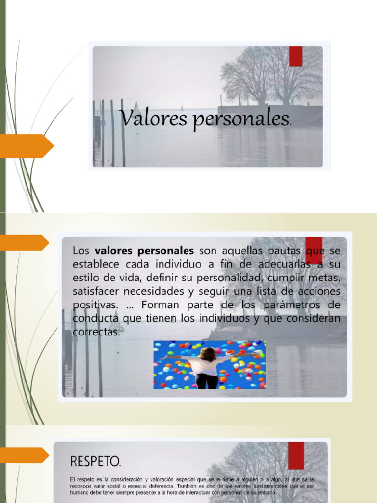 valores personales | PDF