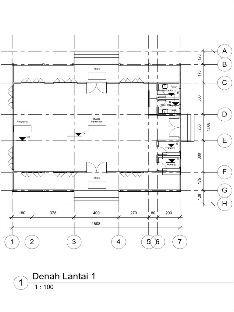 Denah Balai Warga Perkim | PDF