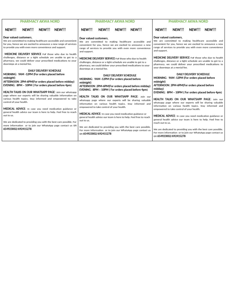 Delivery Notice | PDF
