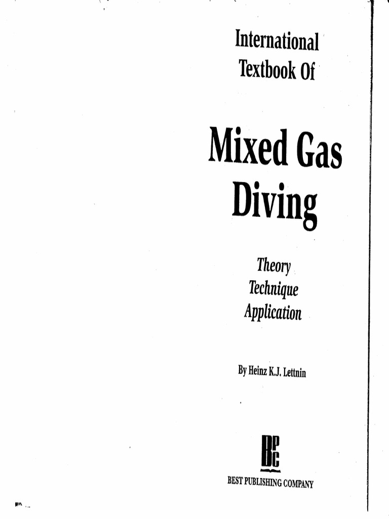 MANUALE - Mixed Gas Diving | PDF