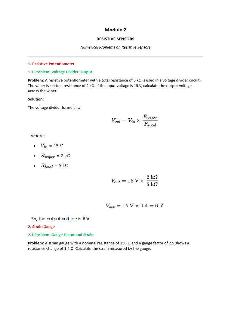 Module 2 - Numerical | PDF