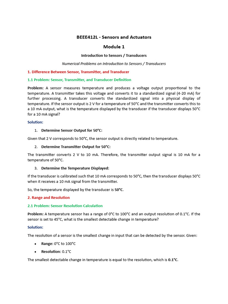Module 1 - Numerical | PDF