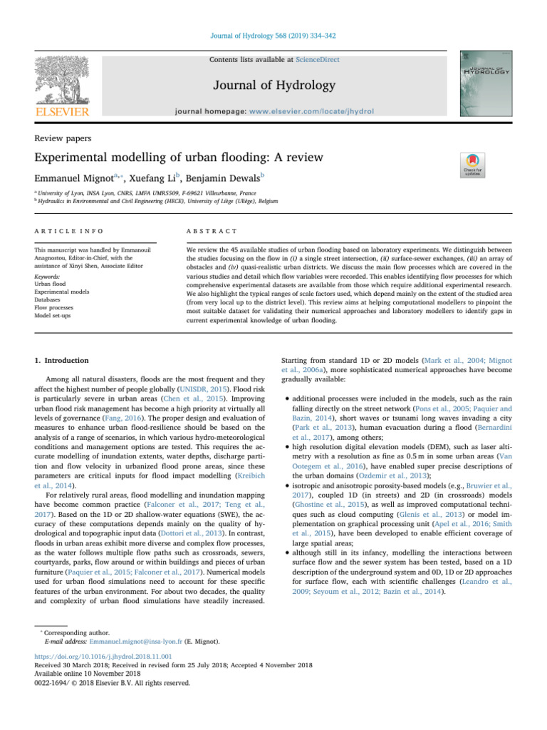 Review Flood Modeling 2019 | PDF