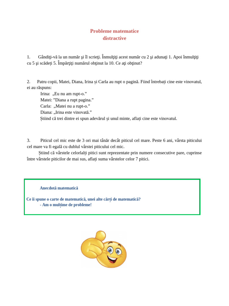 1 Probleme Distractive | PDF