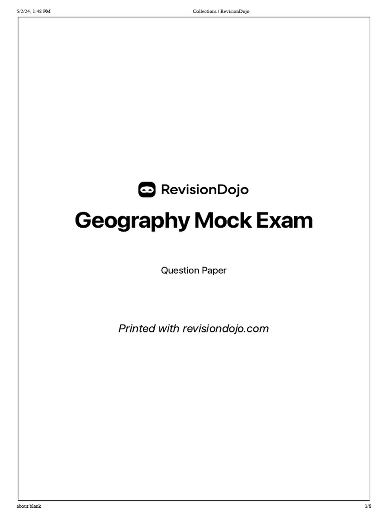 IB Geography SL Practice Questions | PDF