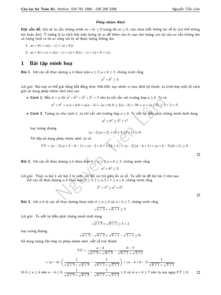 Bat Dang Thuc Phep Nhom Abel | PDF