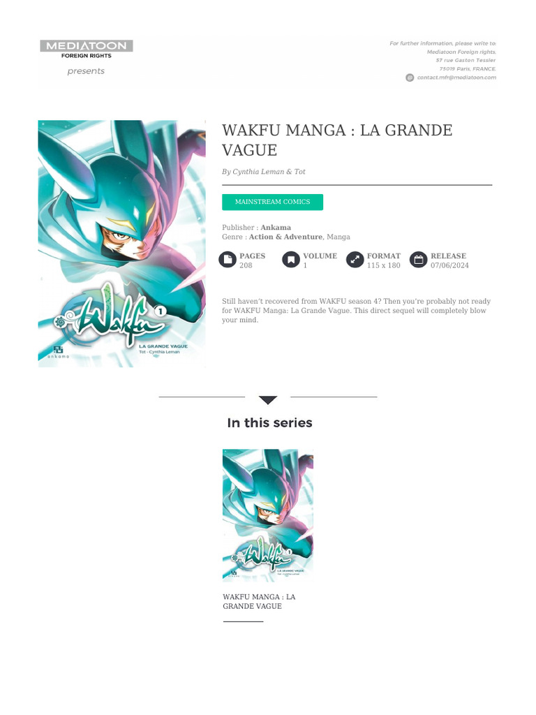 Wakfu Manga - La Grande Vague | PDF
