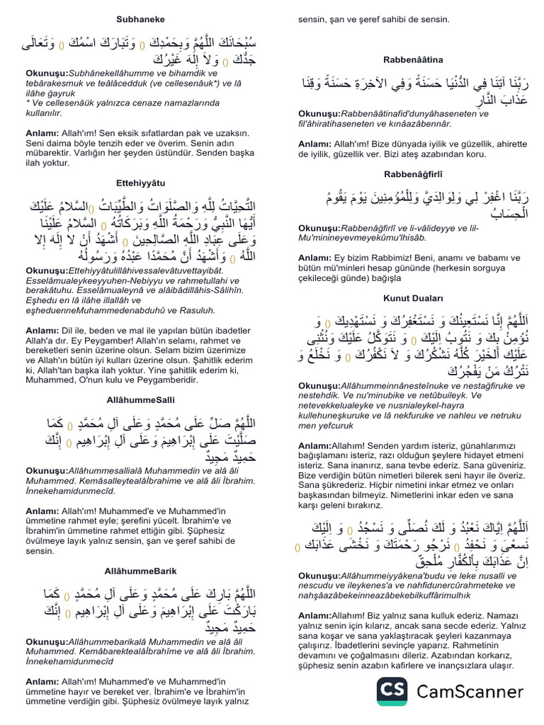 Namaz Dualari | PDF