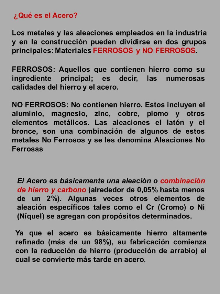 9na. EL ACERO TIPOS CLASIFICACION Y OBTENCIO | PDF