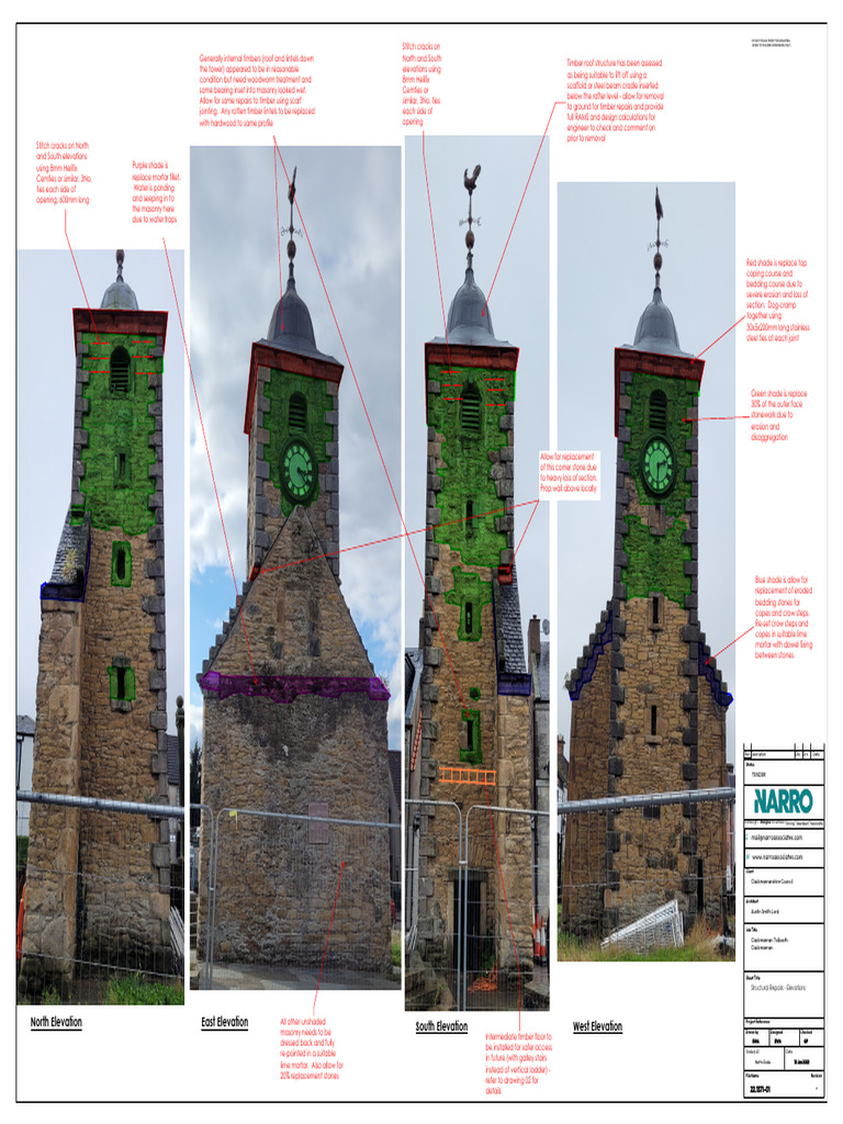 22.1371-01 Structural Repairs - Elevations Issue 23-01-12 | PDF