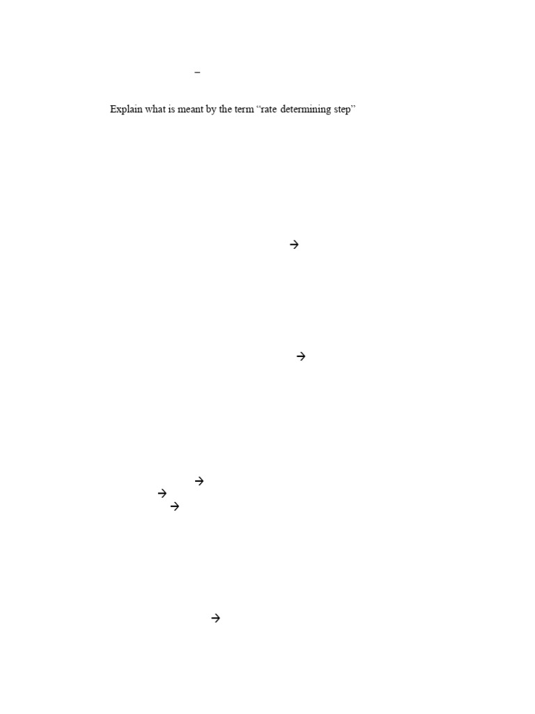 Topic 11 Exercise 3 Rate Determining Step Questions Pdf