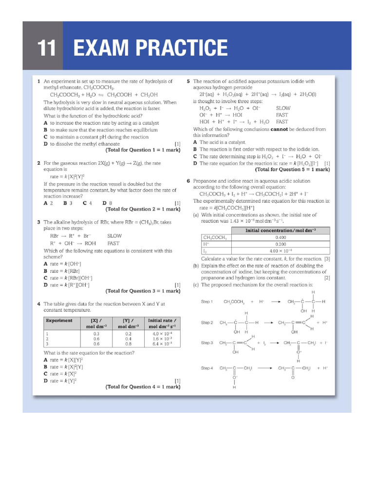 Topic 11 Exam Style Questions | PDF