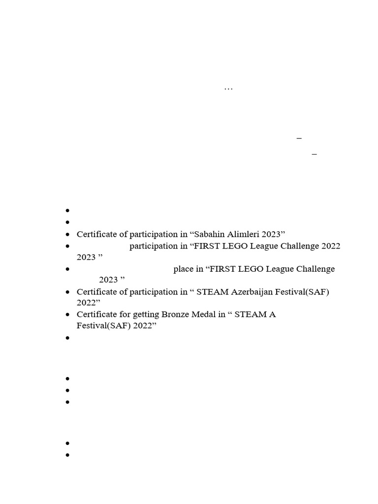 Sample CV | PDF