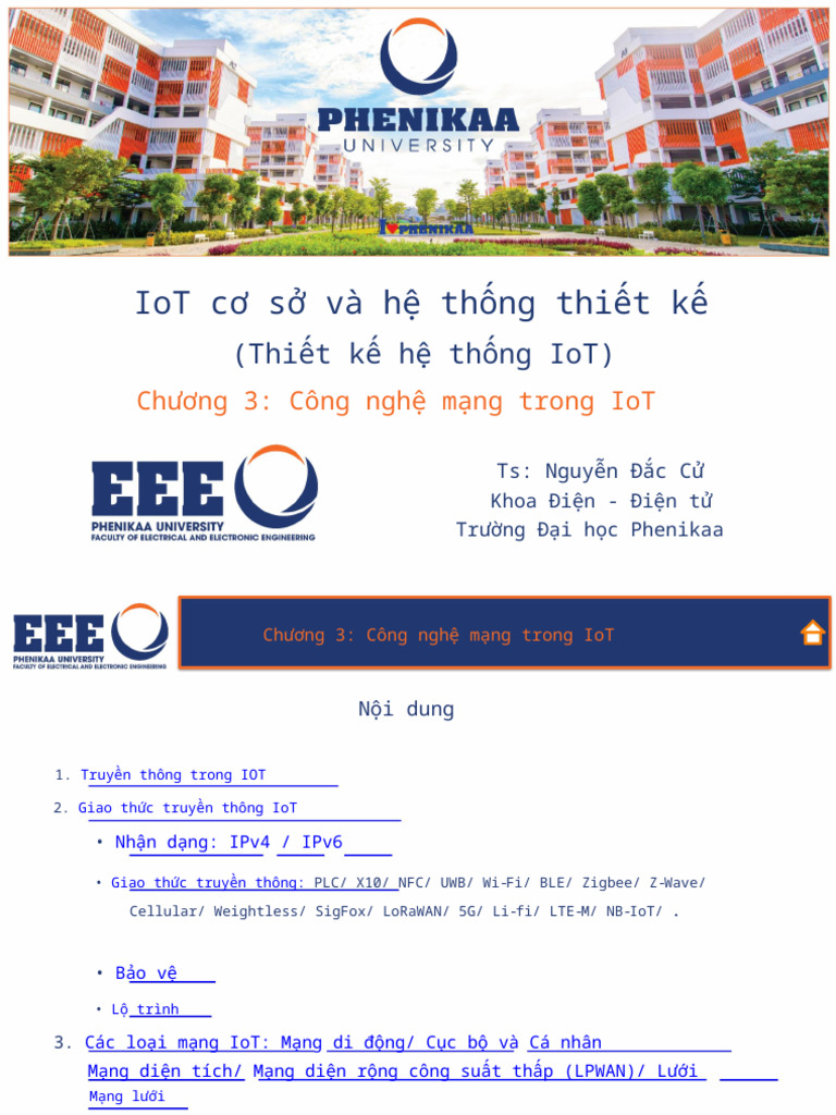 Chapter 3_Networking Technologies in IoT (1) | PDF