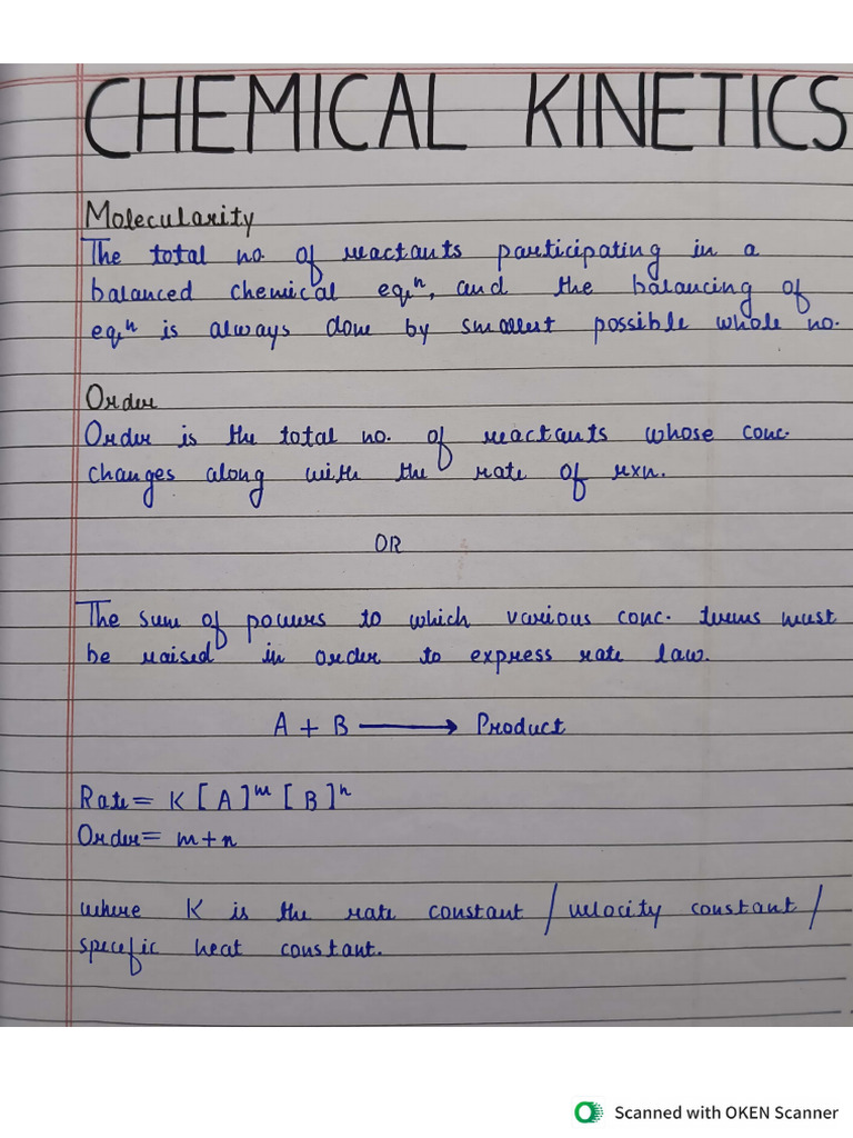 CHAPTER 4[chemical kinetics | PDF