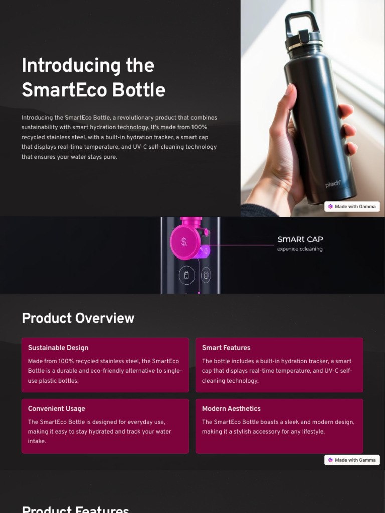 Introducing The SmartEco Bottle | PDF | Target Audience | Brand