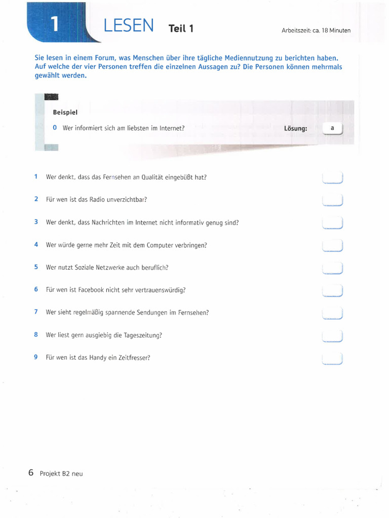 Lesen 1 | PDF