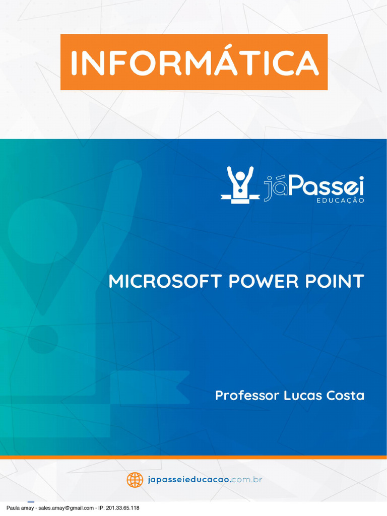 Material de Apoio - Microsoft Power Point | PDF