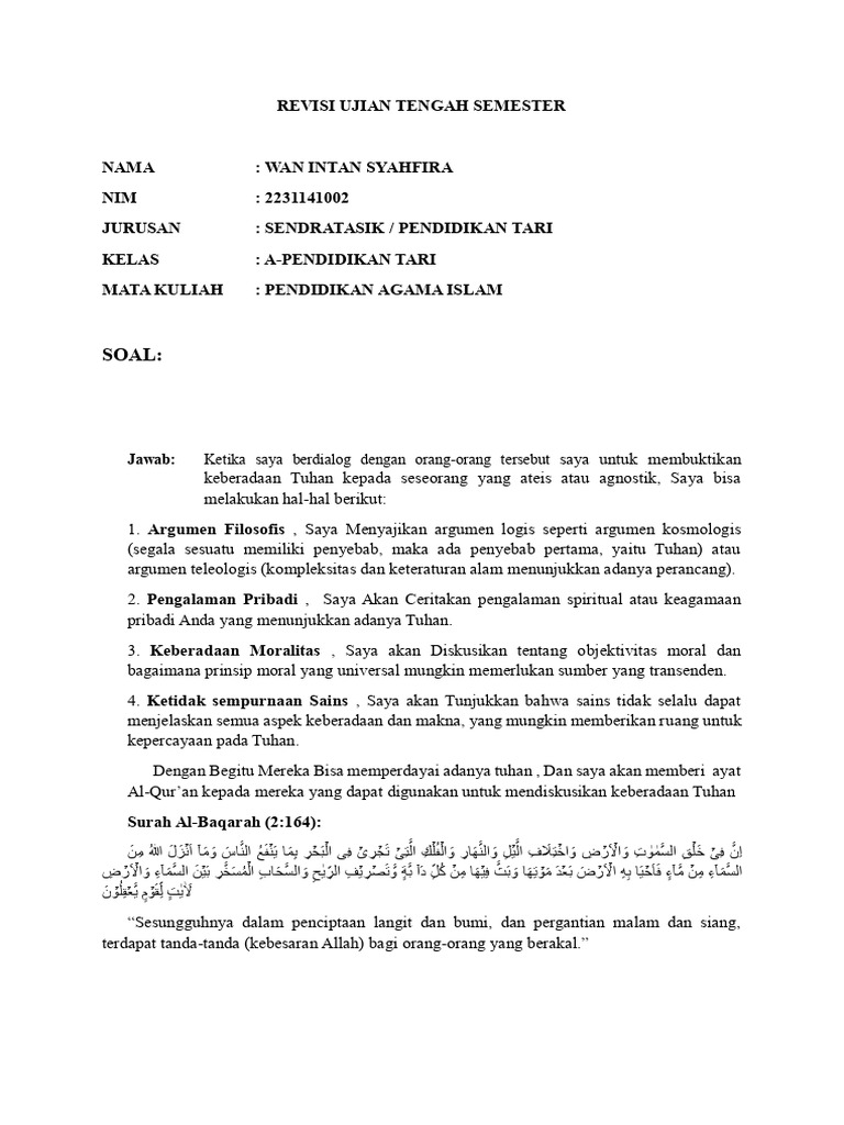 Revisi - Seni Tari Tari - A - Wan Intan Syahfira | PDF