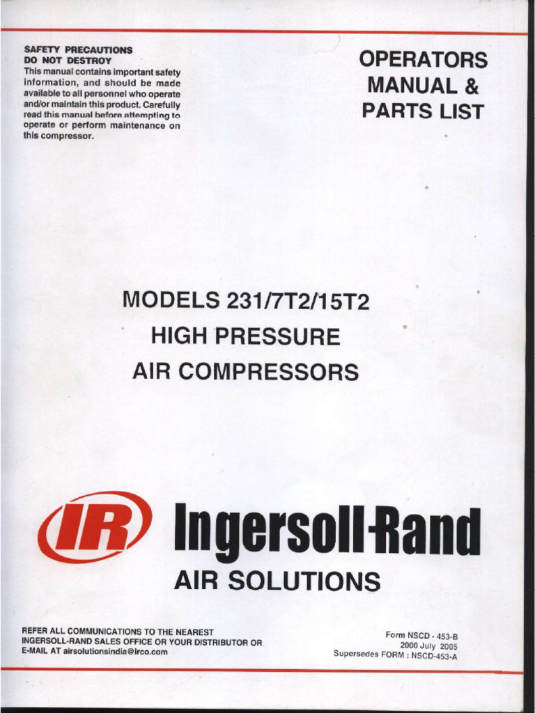 7T2 Man & Parts List | PDF