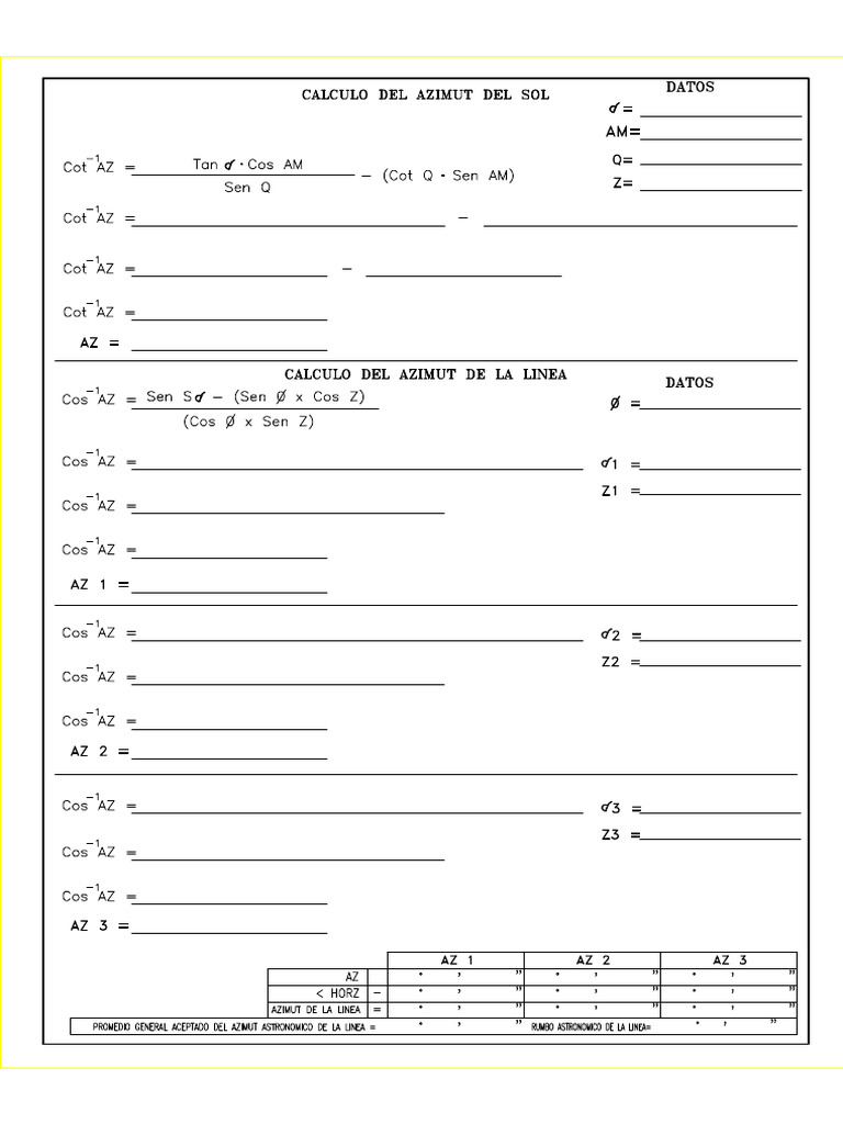Planilla Coordenadas Utm-1 | PDF