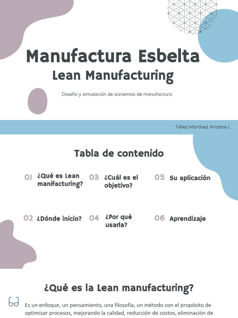 Manufactura+Esbelta+presentación | PDF