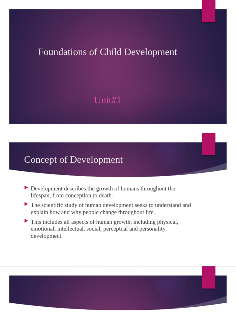 Foundations of child development | PDF
