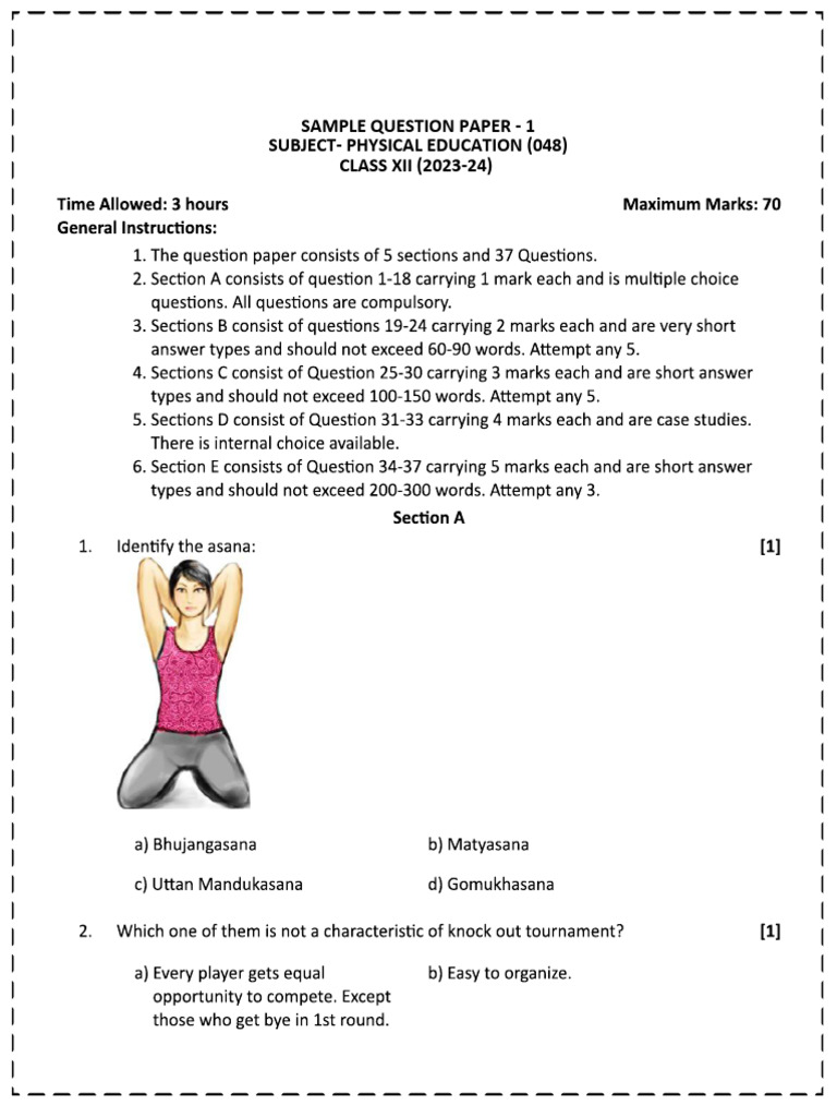 physical sample paper 1 | PDF