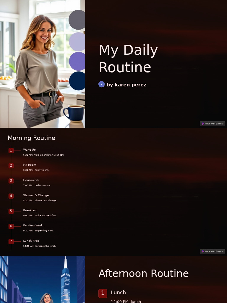 My Daily Routine | PDF