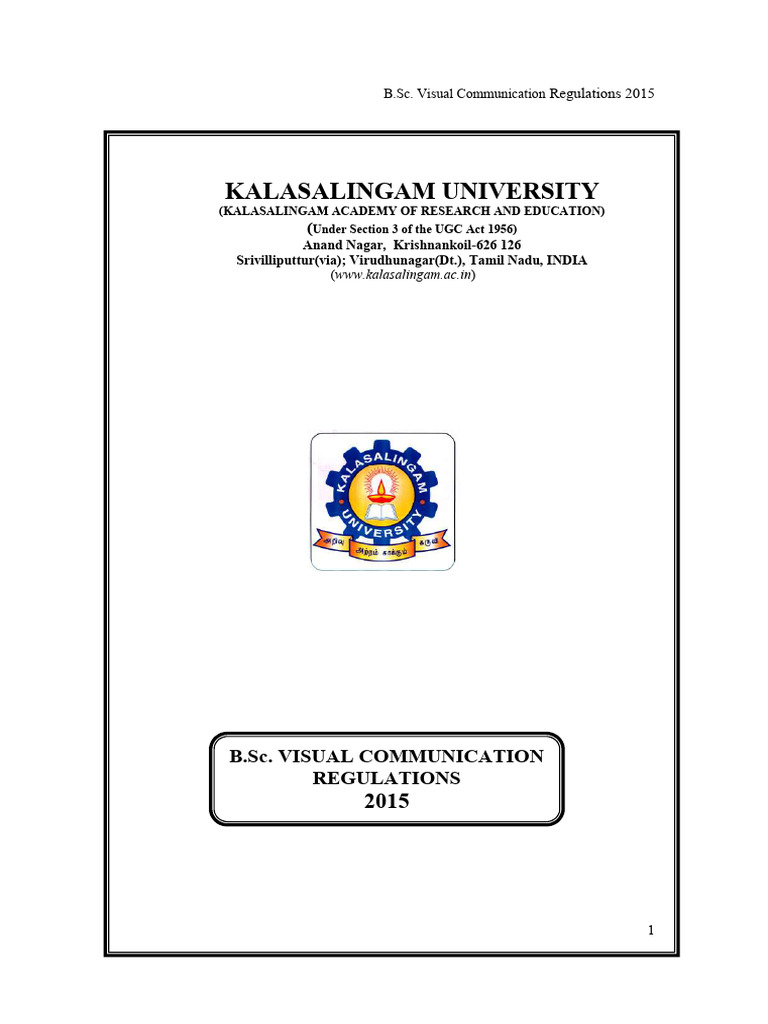 1 Vis Com Regulation Board | PDF