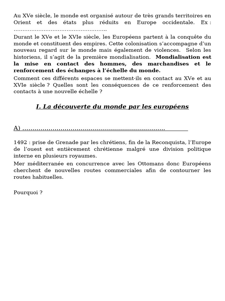 Fiche L Ve Intro I II | PDF