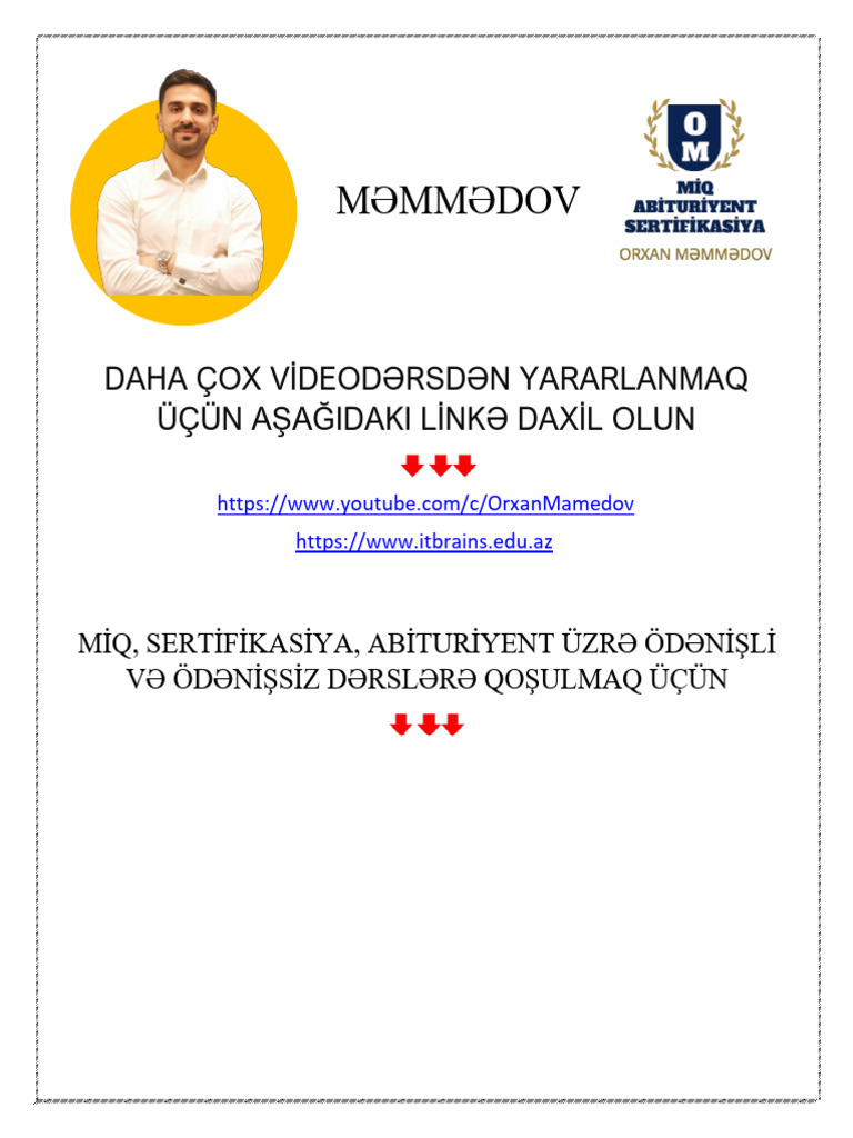 İnformatika Qayda 1 | PDF