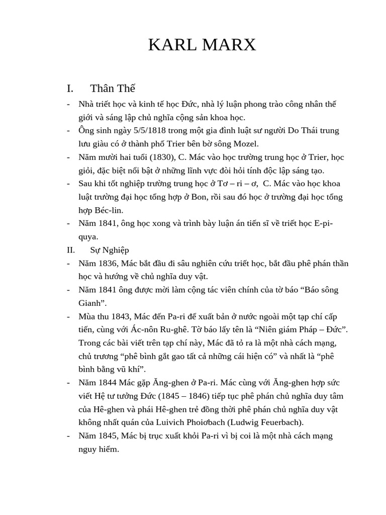 Karl Marx | PDF