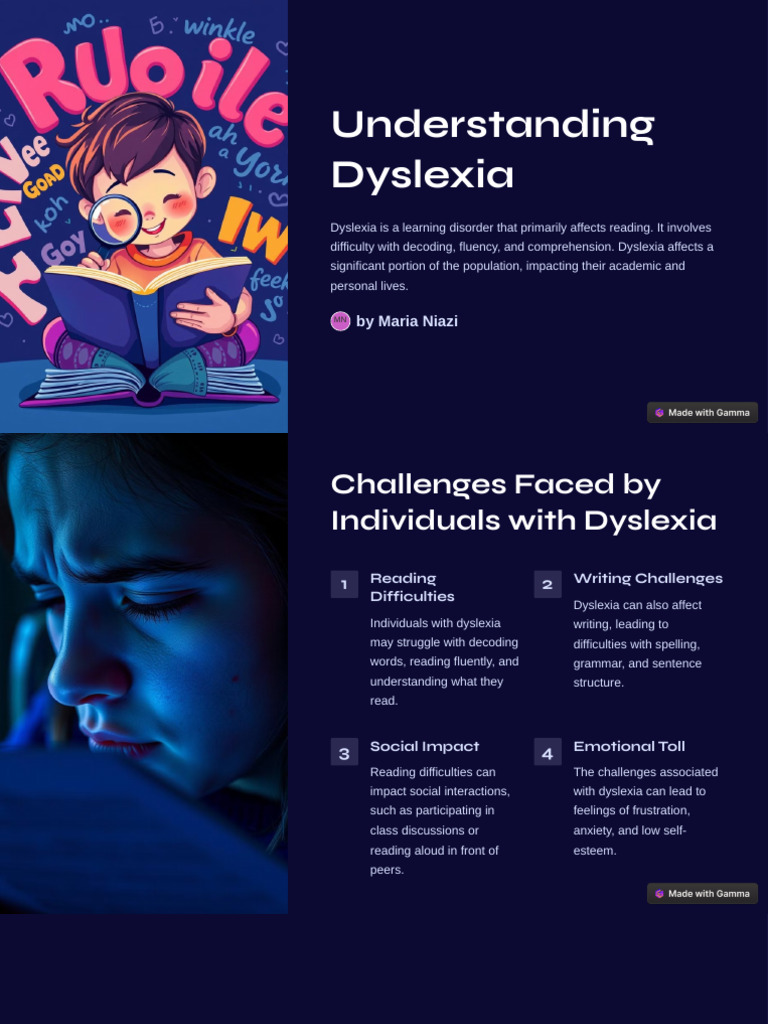 Understanding Dyslexia Pdf
