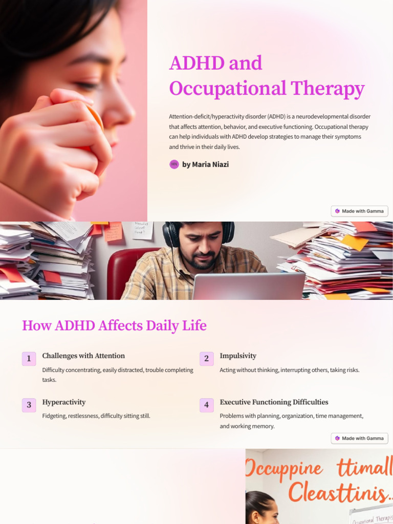 ADHD and Occupational Therapy | PDF