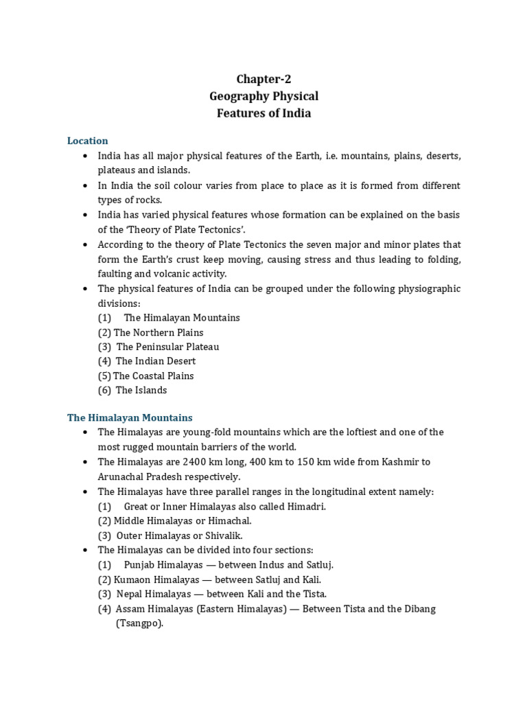 Physical Features - Pointers | PDF