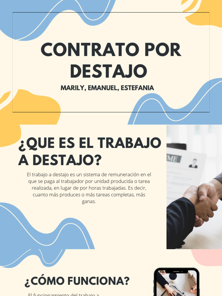 Trabajo a Destajo: Definición y Beneficios | PDF | Negocios