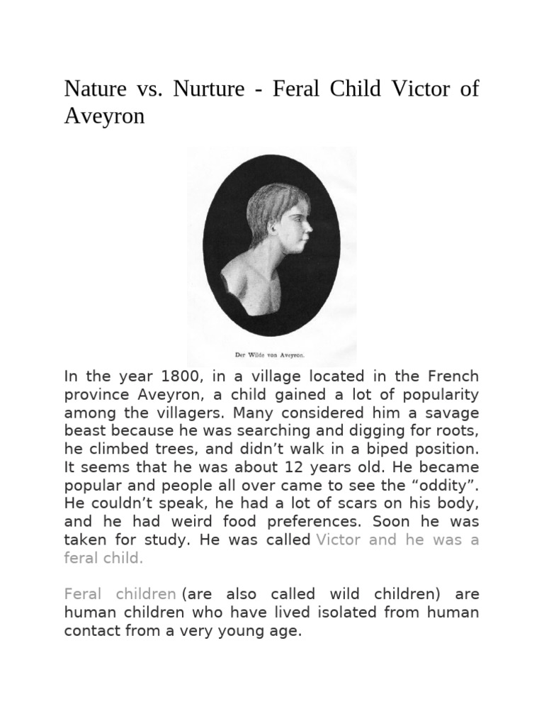 Victor The Feral Child | PDF