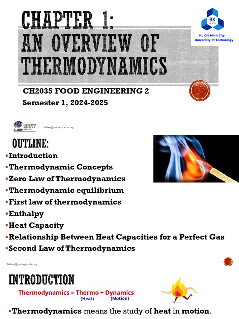 Chapter 1 Intro Thermodynamics | PDF