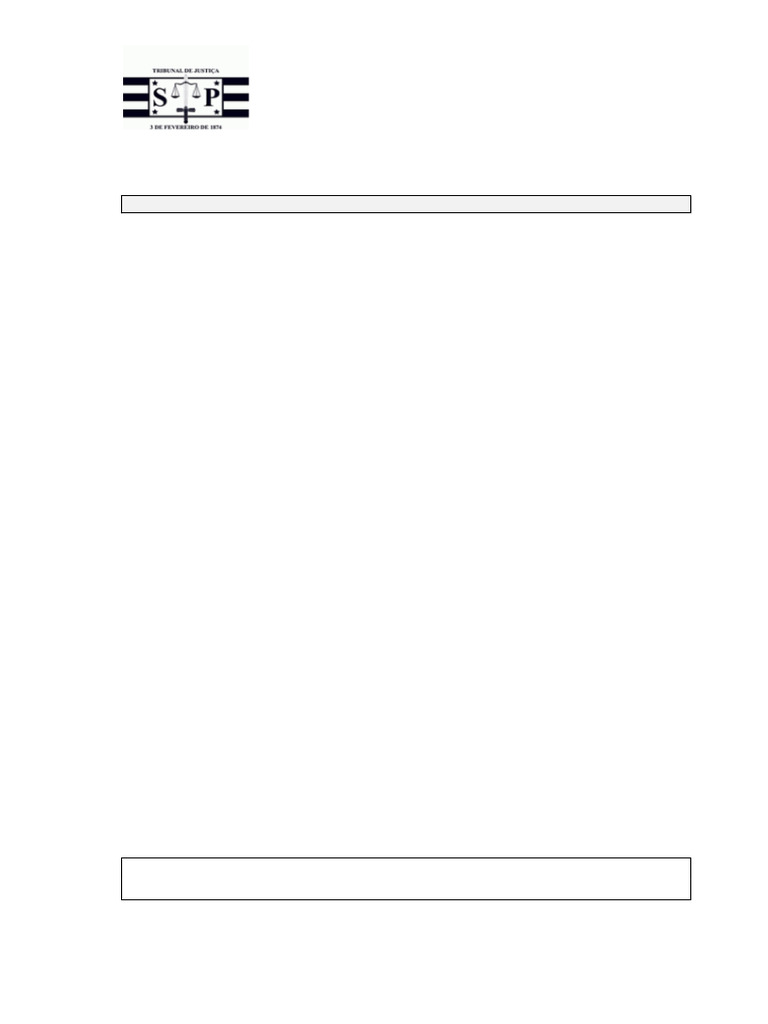 Tribunal de Justiça Do Estado de São Paulo: Processo Digital Nº: Classe ...